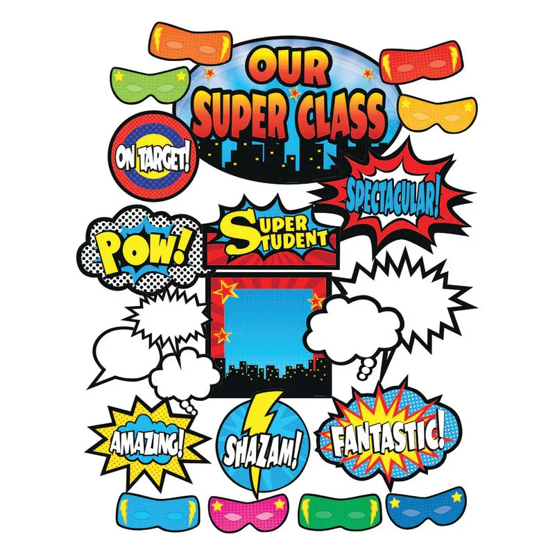 Superhero Bulletin Board Display Set – Gramco School Supplies