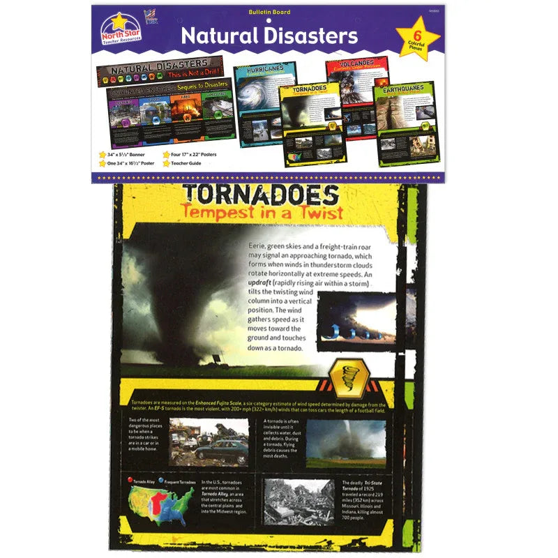Natural Disasters Bulletin Board Set, Set of 6 – Gramco School Supplies