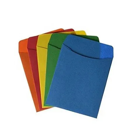 Bright Colors Library pockets, 3 each of 10 colors (30 Pack) – Gramco ...