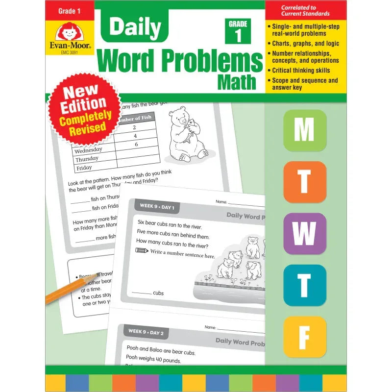 Daily Word Problems Math, Grade 1 – Gramco School Supplies