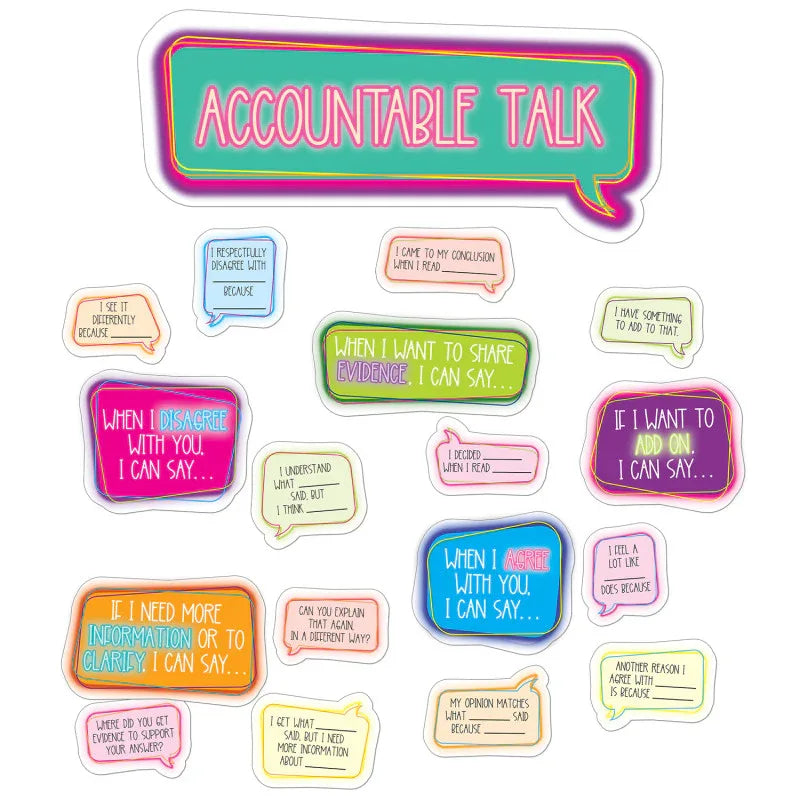 Accountable Talk Bulletin Board Set – Gramco School Supplies