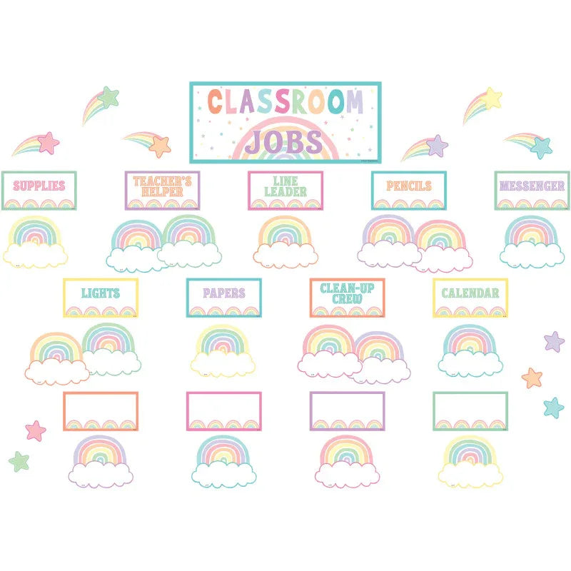 Pastel Pop Classroom Jobs Mini Bulletin Board Set – Gramco School Supplies