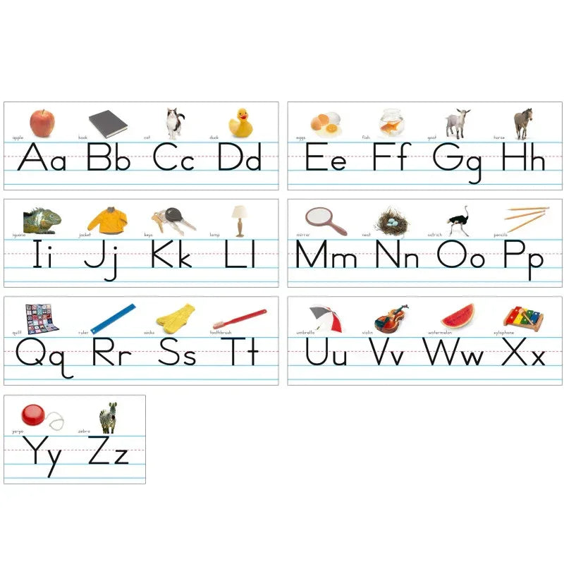 Photo Traditional Manuscript Alphabet Lines Bulletin Board Set – Gramco ...