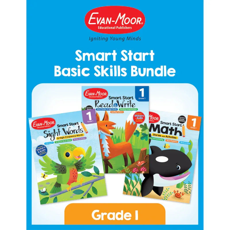 Smart Start Activity Book Basic Skills Bundle, Grade 1 – Gramco School Supplies