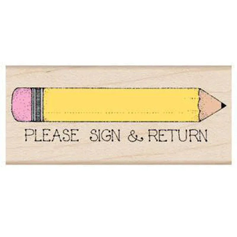 Please Sign & Return Pencil Stamp – Gramco School Supplies