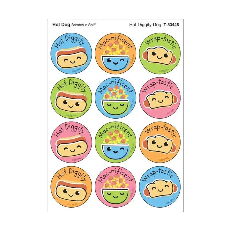 Hot Diggity Dog, Hot Dog scent Scratch 'n Sniff Stinky Stickers ...