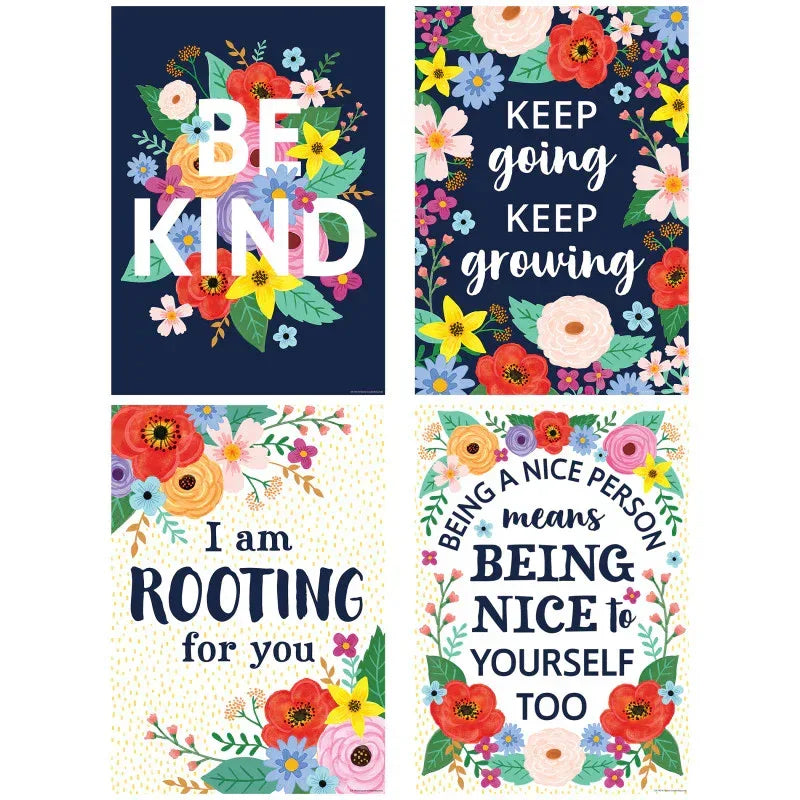Wildflowers Positive Posters, Set of 4 – Gramco School Supplies