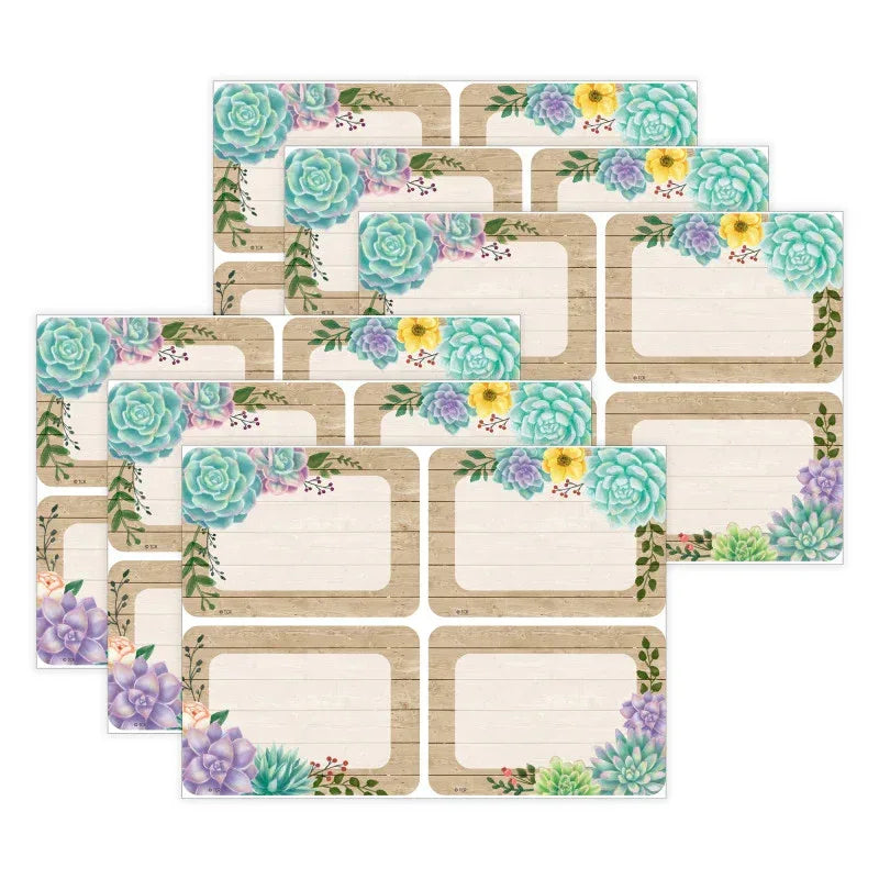 Rustic Bloom Name Tags/Labels, Multi-Pack, 36 Per Pack, 6 Packs ...