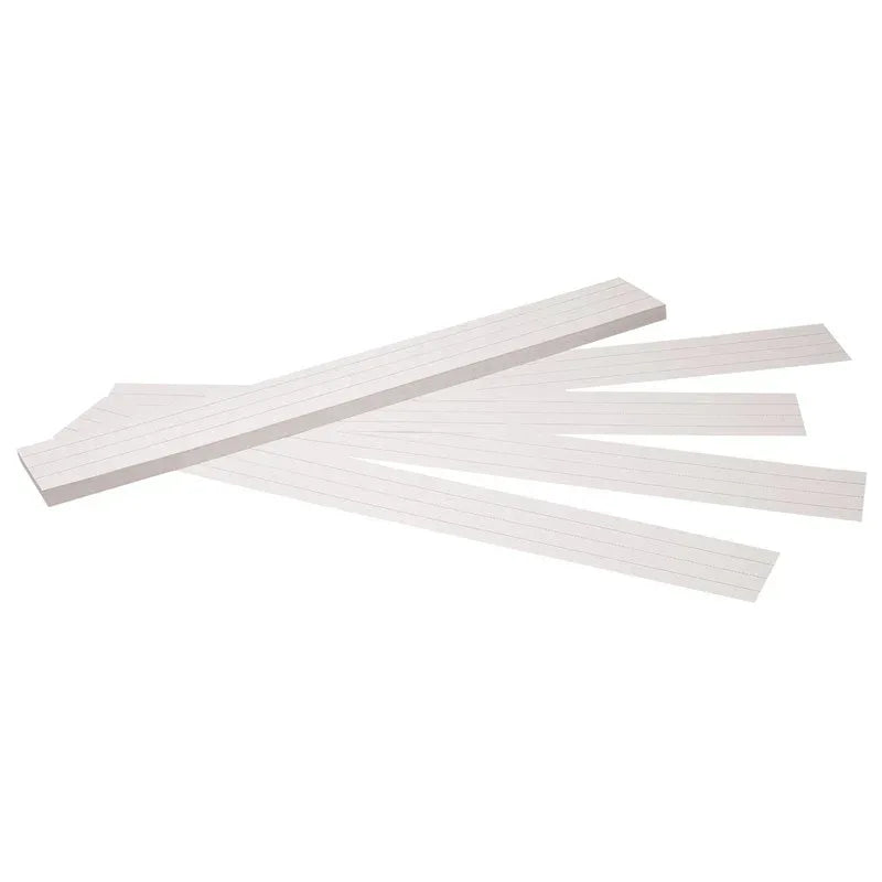 Sentence Strips, White, 1-1/2" Ruled, 3" x 24", 100 Strips – Gramco ...