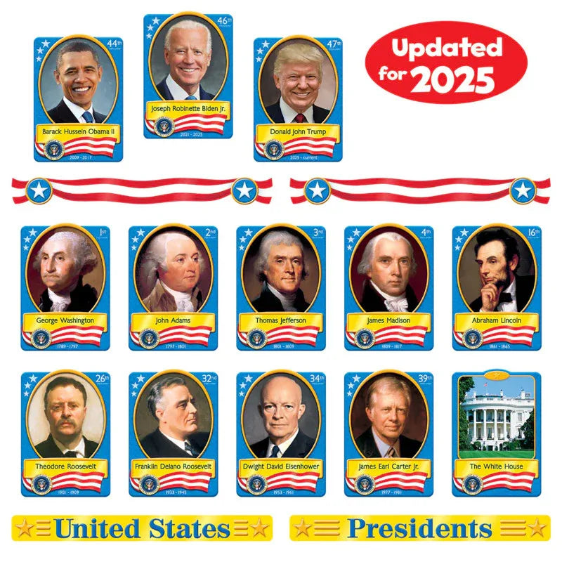 U.S. Presidents Bulletin Board Set – Gramco School Supplies