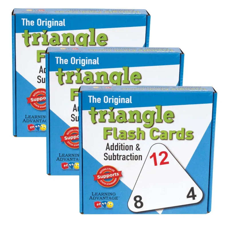 The Original Triangle Flash Cards - Addition & Subtraction - 20 Per Se ...