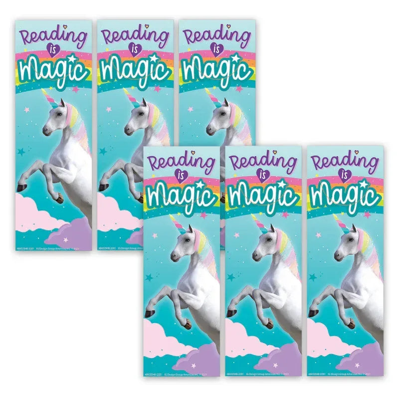 Unicorn Reading is Magic Bookmarks, 36 Per Pack, 6 Packs – Gramco ...