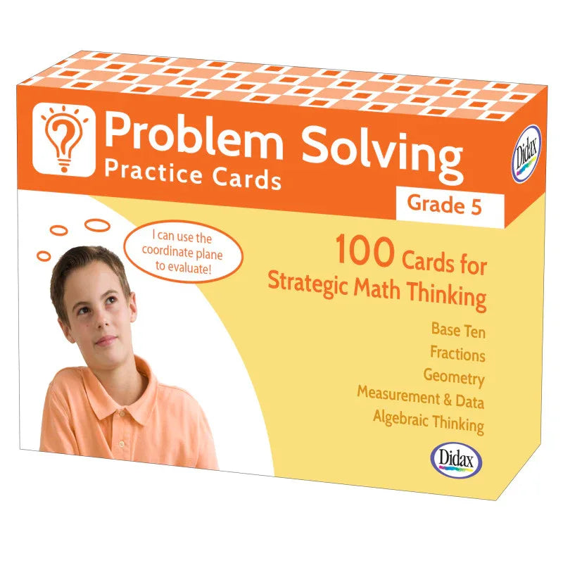 Problem Solving Practice Cards, Grade 5 – Gramco School Supplies