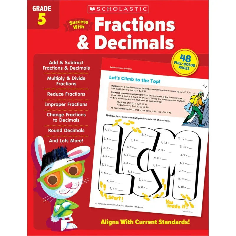 Success With Fractions & Decimals: Grade 5 – Gramco School Supplies