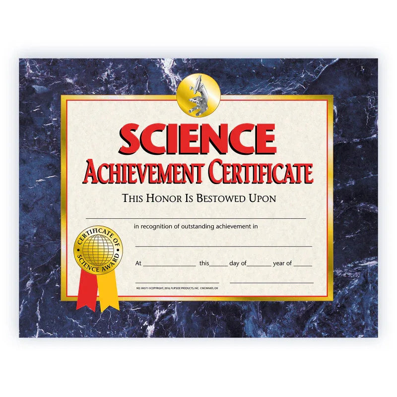 Science Achievement Certificate – Gramco School Supplies