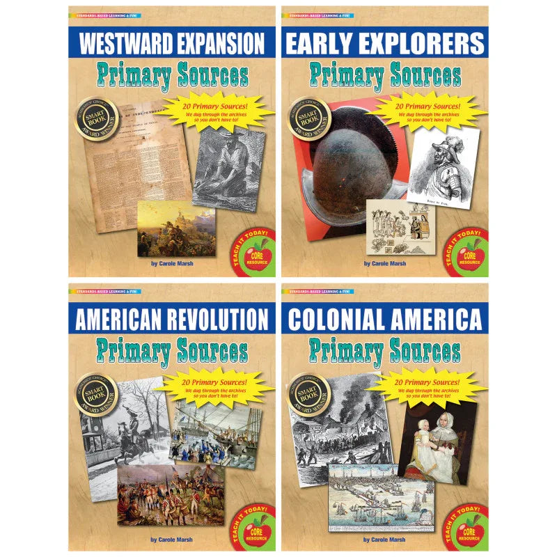 Early American History Primary Sources Set, 4 Packs – Gramco School ...