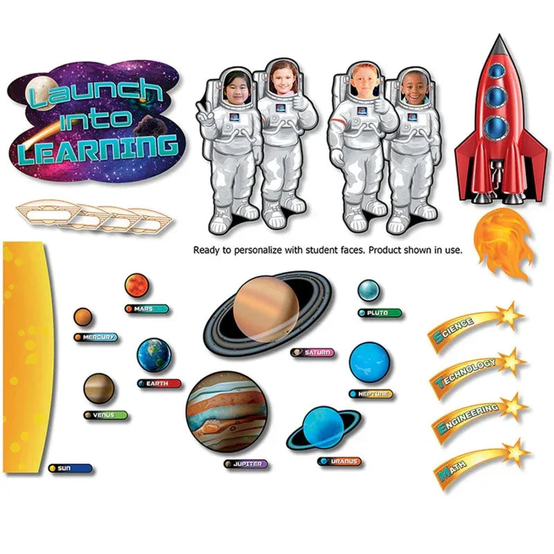 Launch Into Learning Bulletin Board Set – Gramco School Supplies