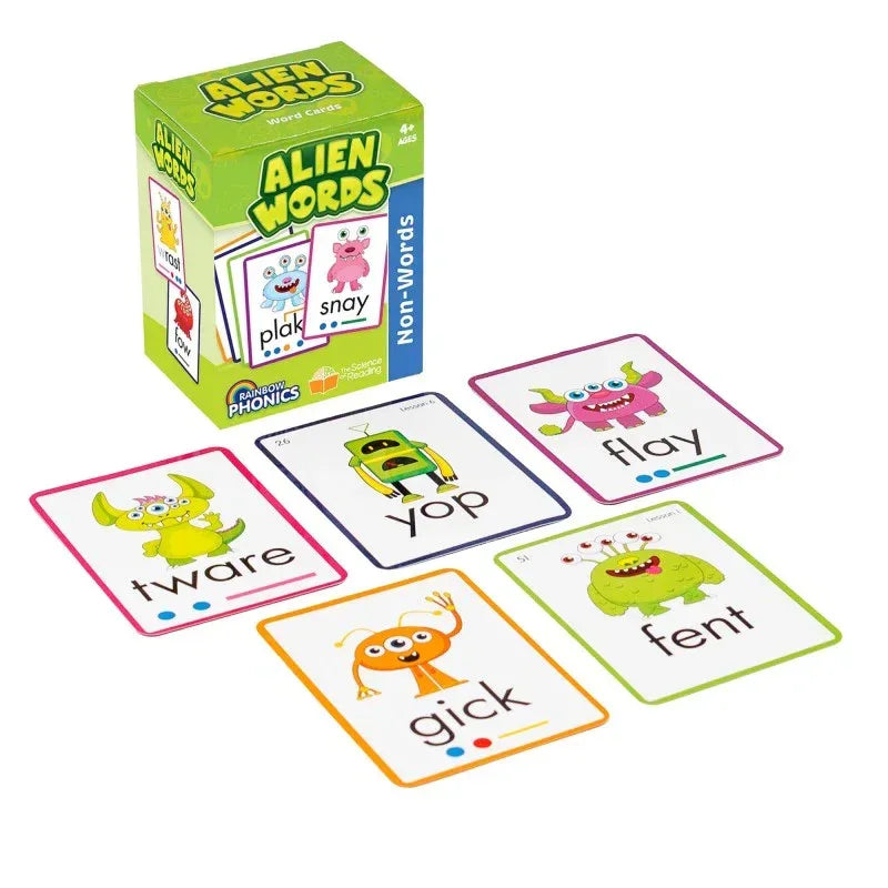 Rainbow Phonics Alien Word Cards, Non-Words – Gramco School Supplies