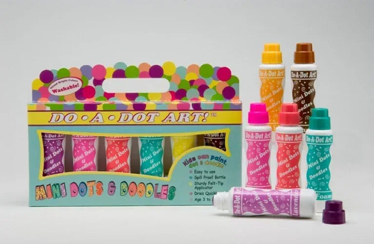 Do-A-Dot Mini Dots & Doodles - Island Brights - 6 Pack Dot Markers - D ...