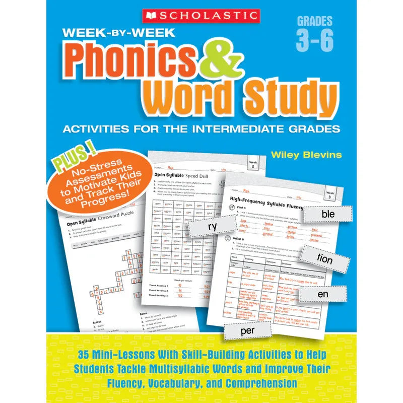 Week-by-Week Phonics & Word Study Book – Gramco School Supplies
