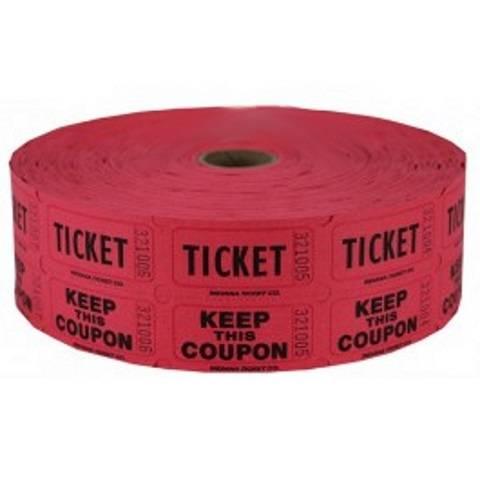 Double Roll Raffle Tickets, 2000ct, Red – Gramco School Supplies