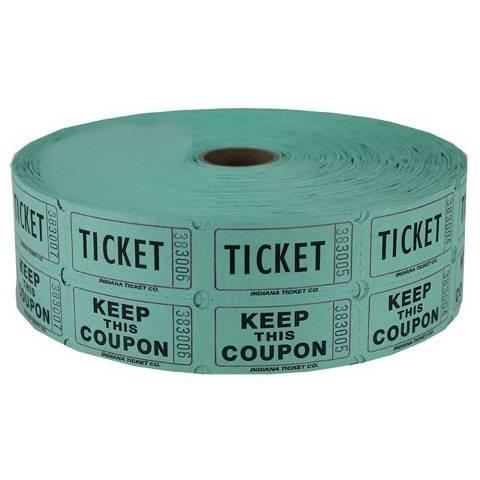 Double Roll Raffle Tickets, 2000ct, Green – Gramco School Supplies