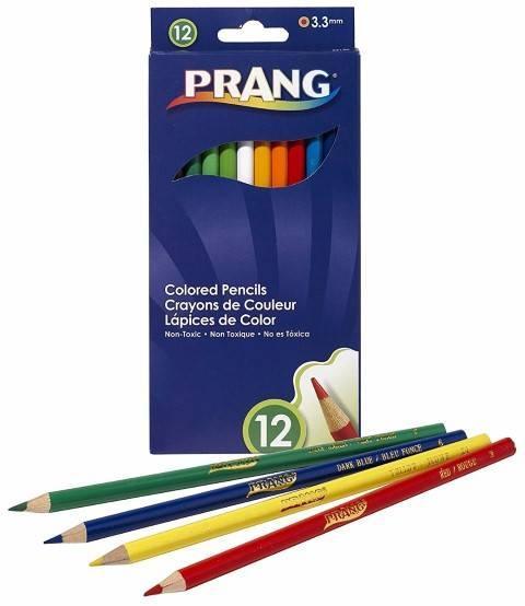 Prang Thick Core Colored Pencil Set, 3.3 Millimeter Cores, 7 Inch ...