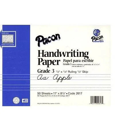 Writing Paper Grade 2 Primary Practice Tablet 8" x 10" 50 Sheets ...