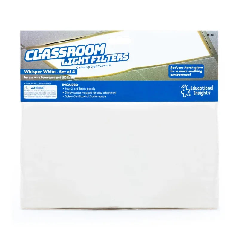 Classroom Light Filters, Whisper White, Set of 4 – Gramco School Supplies