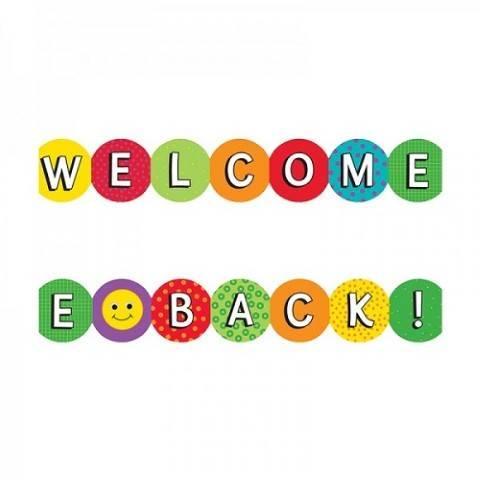 Hygloss Classroom Die Cut, Welcome Back Border, 3 x 36-Inch, Blue, 12 ...
