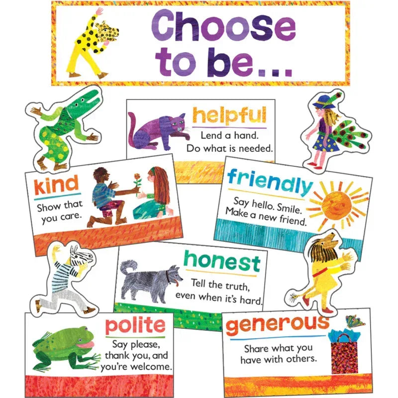 World of Eric Carle™ Positive Character Traits Mini Bulletin Boa ...