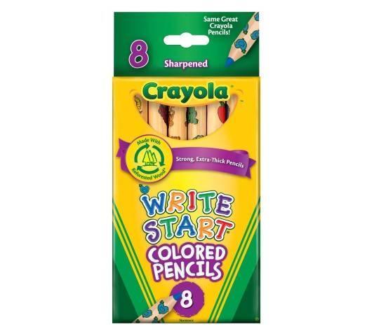 Crayola Write Start Colored Pencils 8 ct. – Gramco School Supplies