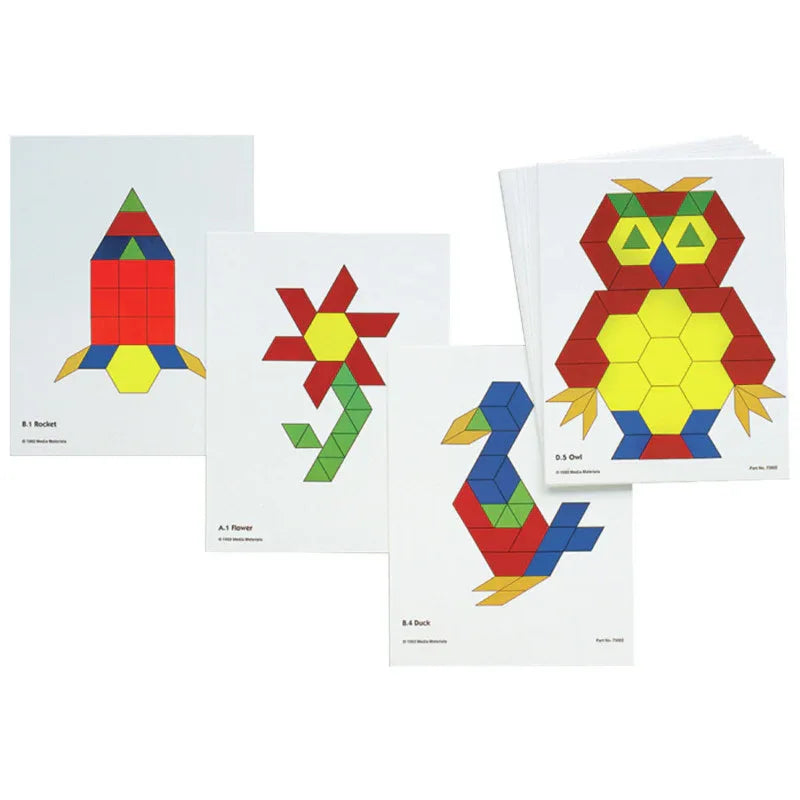 Pattern Block Activity Cards - Set of 20 – Gramco School Supplies