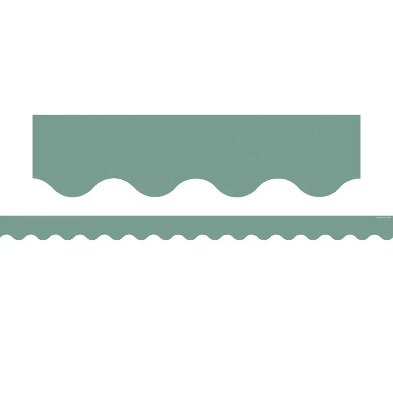 Retreat Green Scalloped Border Trim, 35 Feet – Gramco School Supplies