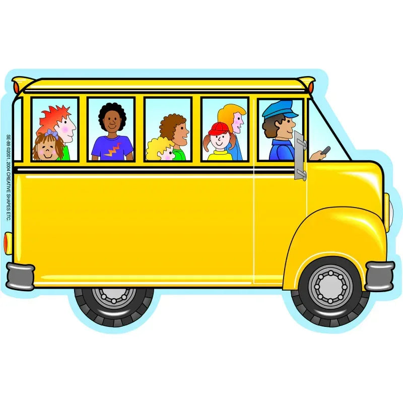 Notepad, Bus with Kids, Large, 50 Sheets – Gramco School Supplies