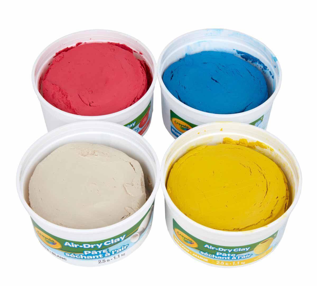 Crayola® Air-Dry Clay, 10 lbs., 4 colors, 2 1/2 lbs. each (BIN575100 ...