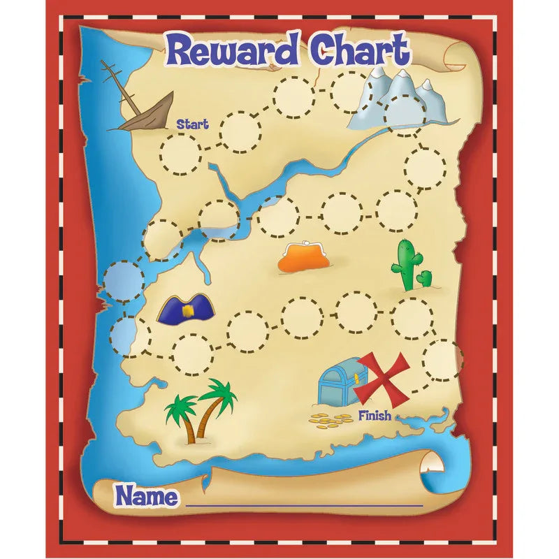 Treasure Hunt Mini Reward Charts with Stickers, 36 Charts – Gramco ...