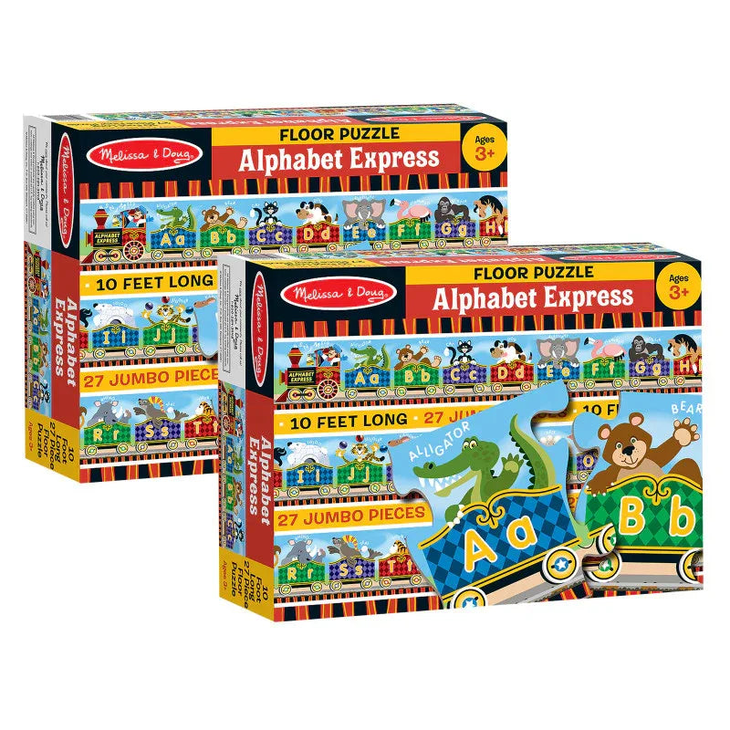 Alphabet Express Floor Puzzle, 10' x 6-1/2", 27 Pieces, Pack of 2 ...