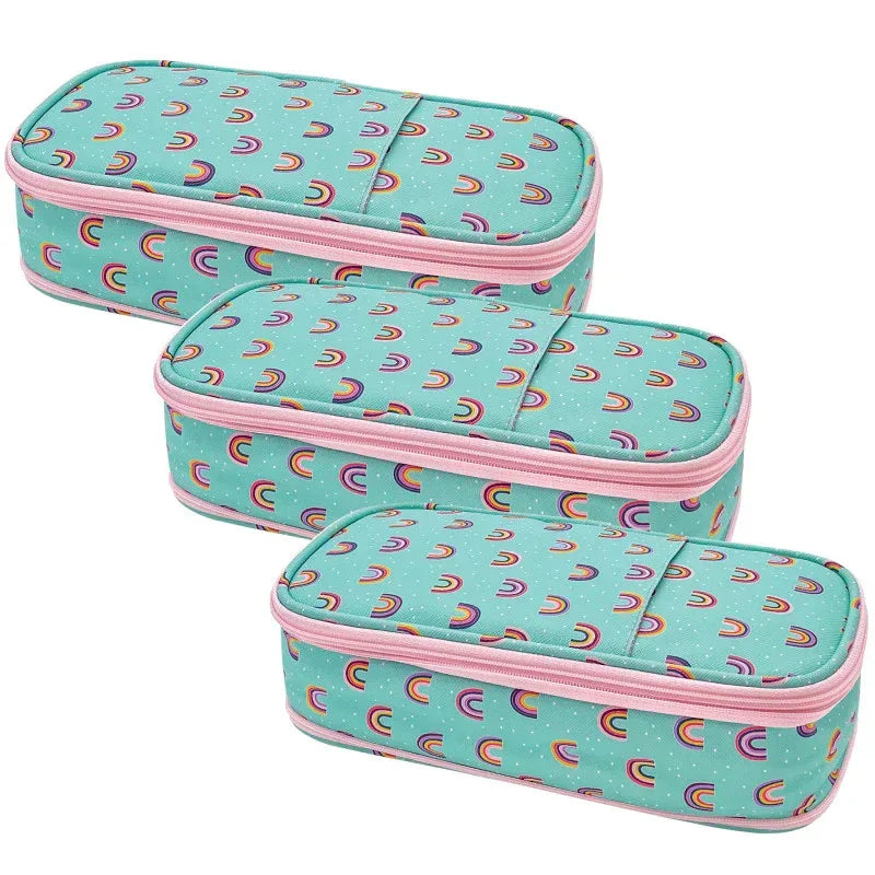 Oh Happy Day Rainbows Pencil Case, Pack of 3 – Gramco School Supplies