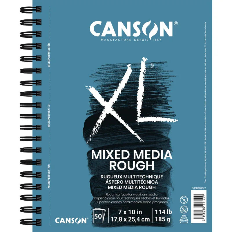 XL Series Mixed Media Pad, Side Wire Binding, 50 Sheet, 7x10 inch, 1 C ...