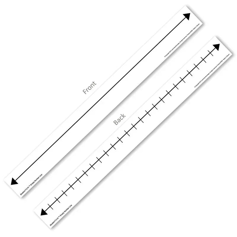 Student F.U.N. Empty Number Line - Set of 10 – Gramco School Supplies