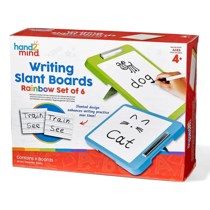 Writing Slant Boards, Rainbow, Set of 6 – Gramco School Supplies