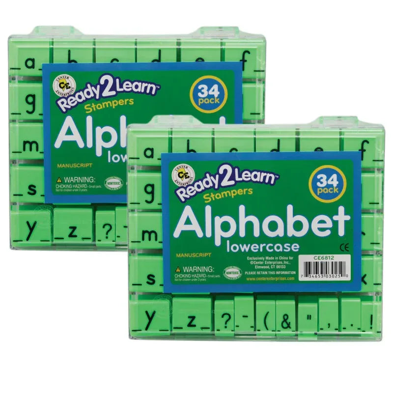 Alphabet Stamps - Lowercase - Small - 34 Per Set - 2 Sets – Gramco ...
