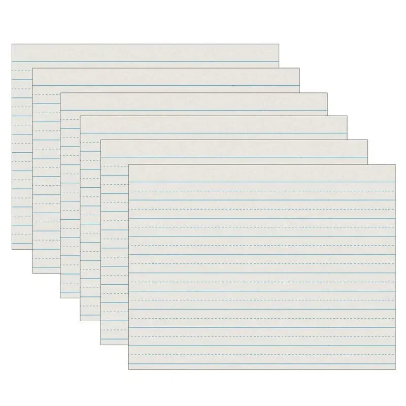 Newsprint Handwriting Paper, Alternate Dotted, Grade 2, 3/4" x 3/8" Ru ...