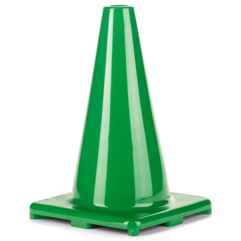 Hi-Visibility Flexible Vinyl Cone, weighted, 12", Green – Gramco School ...