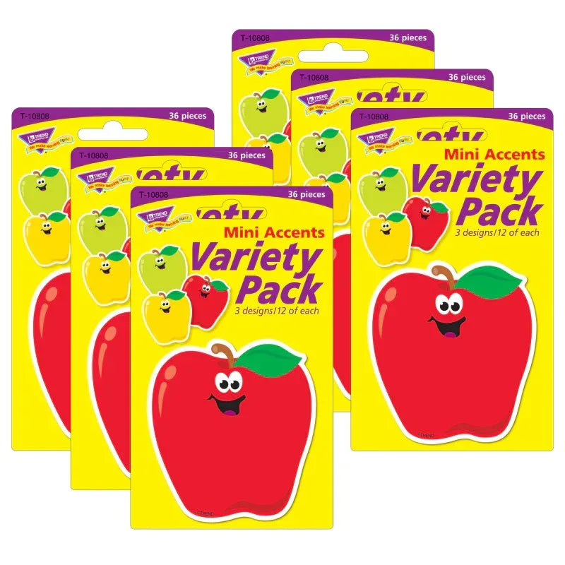 Apples Mini Accents Variety Pack, 36 Per Pack, 6 Packs – Gramco School ...