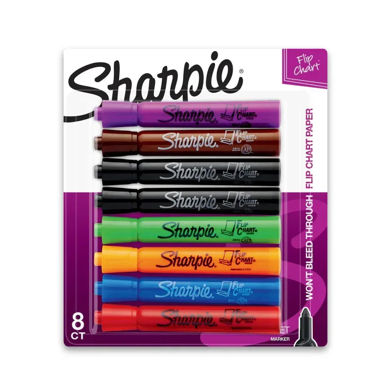 Flip Chart Markers, Bullet Tip, Assorted Colors, 8 Count – Gramco ...
