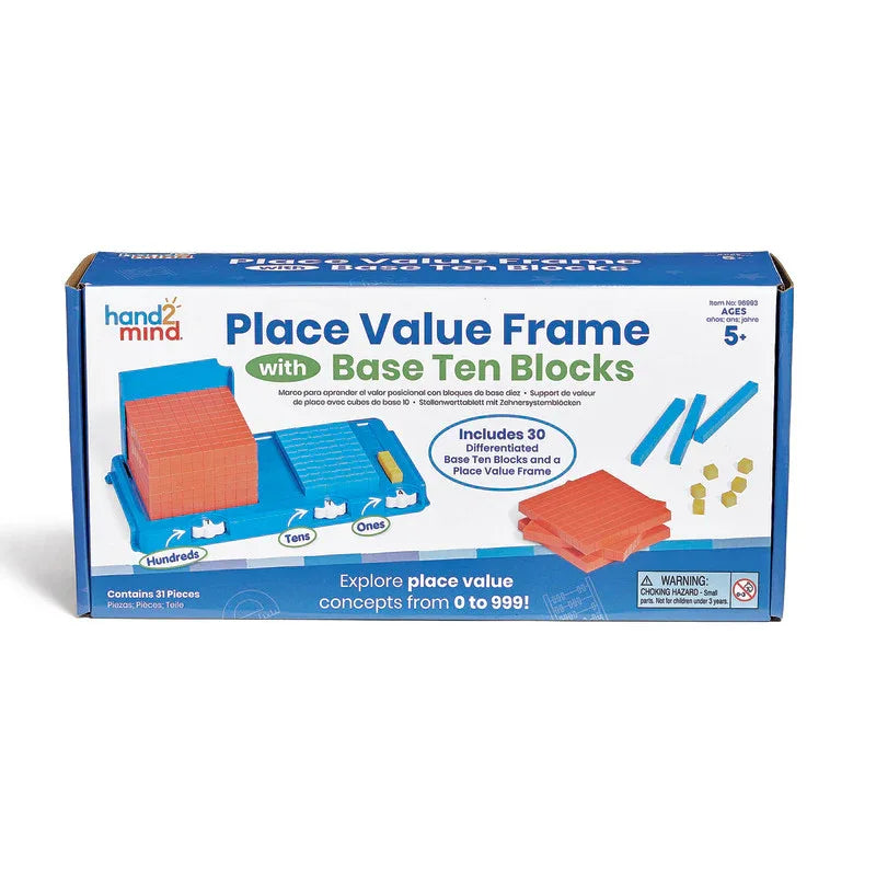 Place Value Frame with Base Ten Blocks – Gramco School Supplies