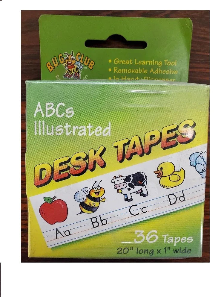 Illustrated Alphabet Desk Strip (Manuscript) 36 Tapes – Gramco School ...