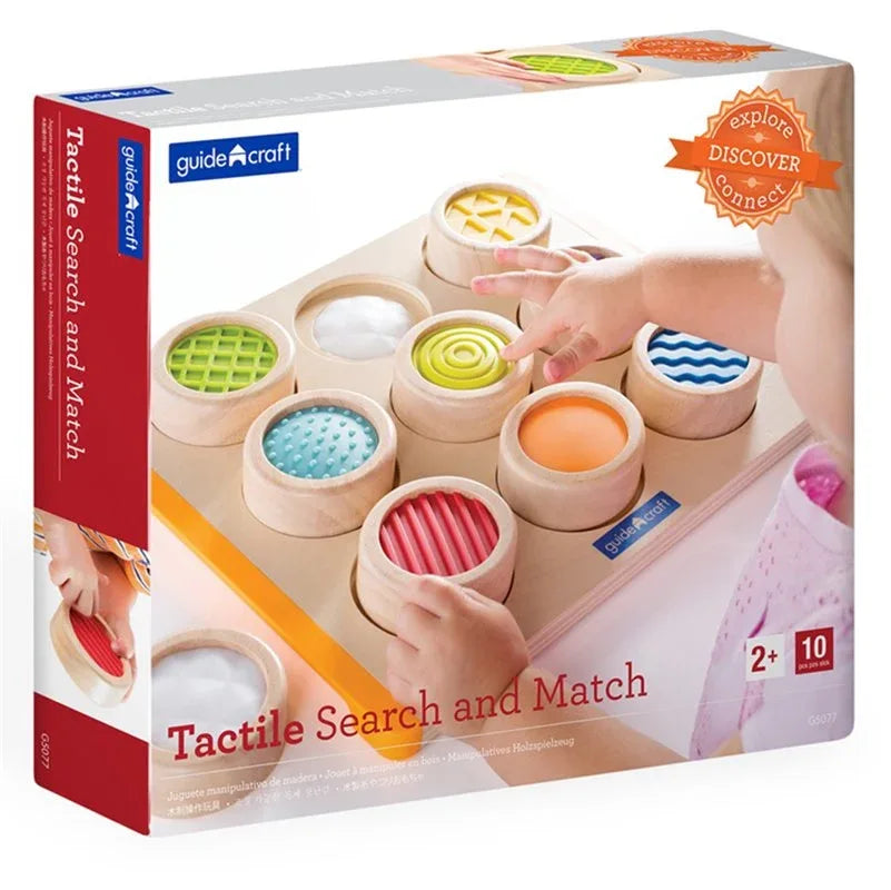 10 Piece Tactile Search and Match Wood Set - Guidecraft G5077 – Gramco ...